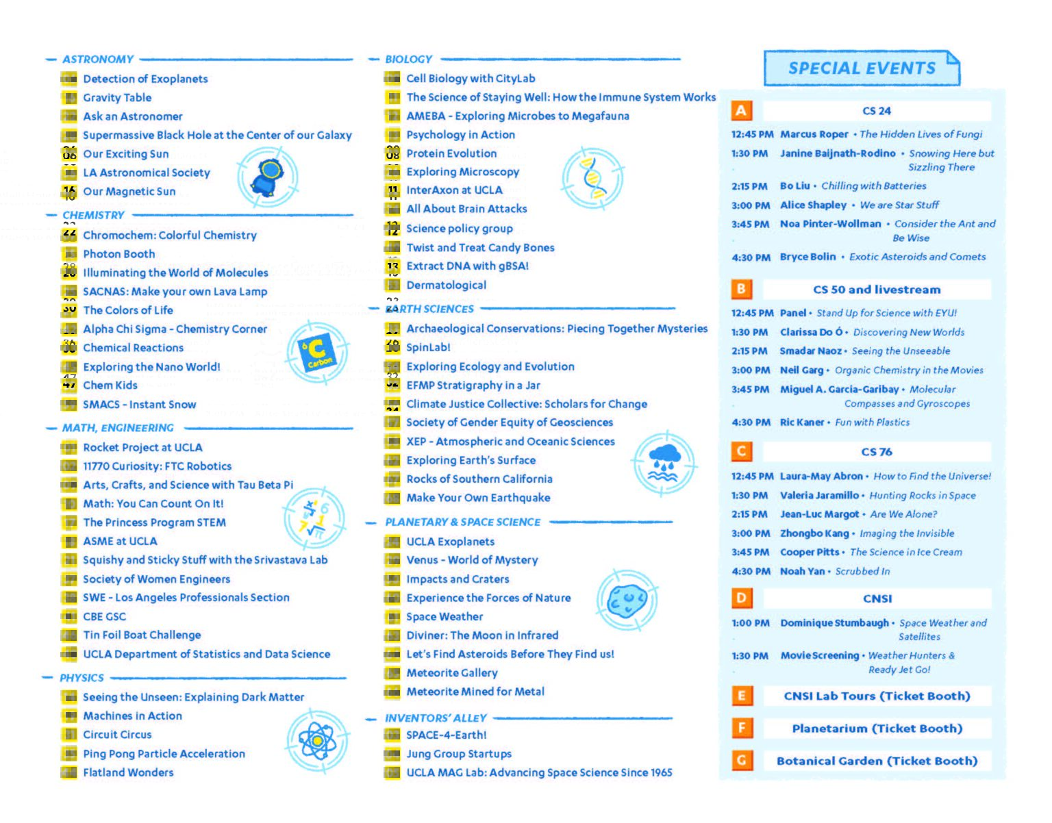Booth Map – Exploring Your Universe